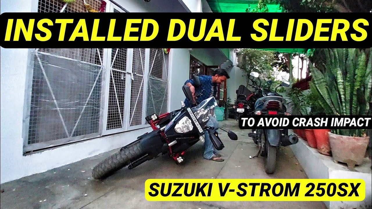 Dual Slider Crash Guard Modification for Extra protection | Suzuki V ...