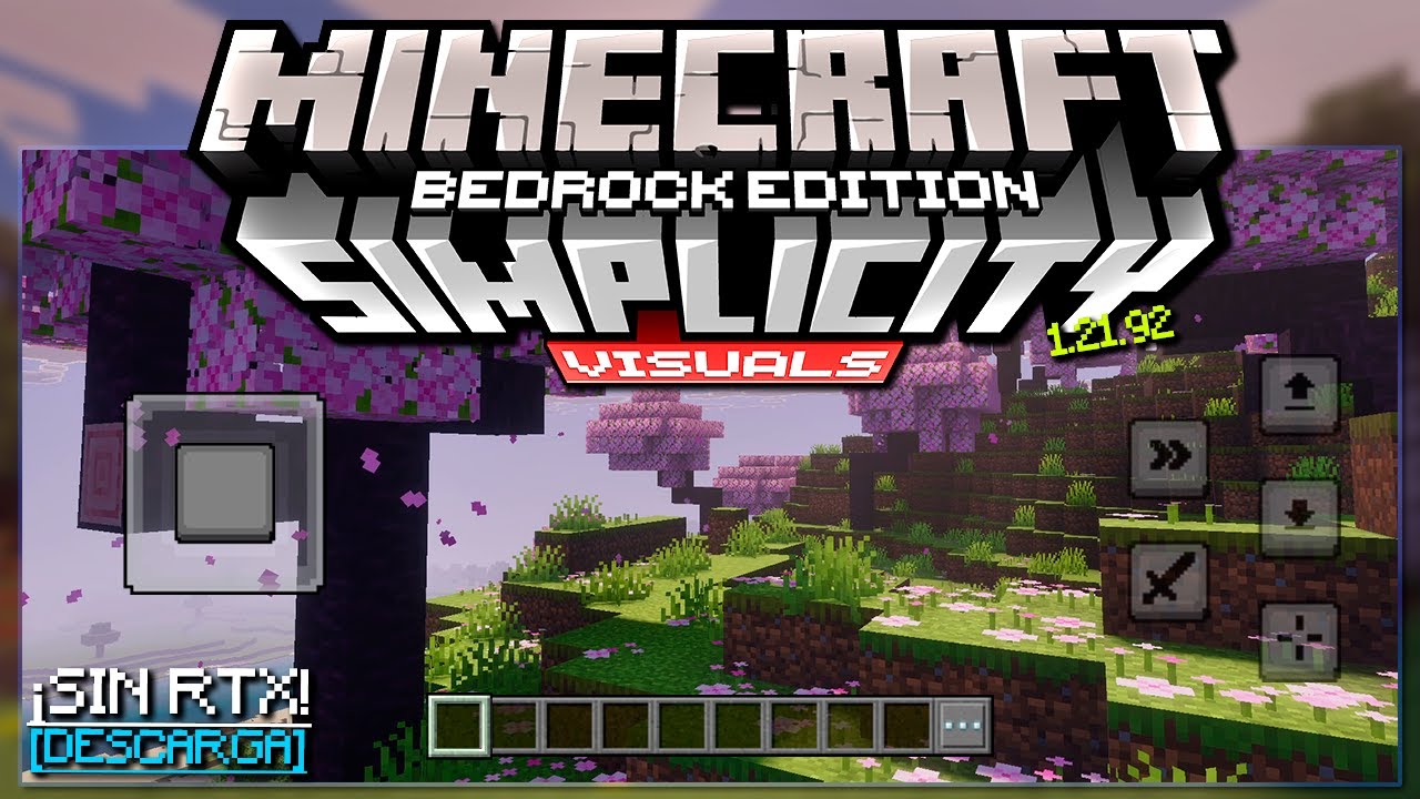 SIMPLICITY VISUALS SHADER para Minecraft BEDROCK 1.21.92 | SHADER ...
