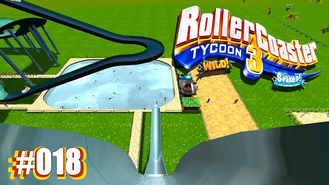 Rollercoaster Tycoon 3 [Soaked] [Wild] #018 - Wasserrutsche Torpedo ...