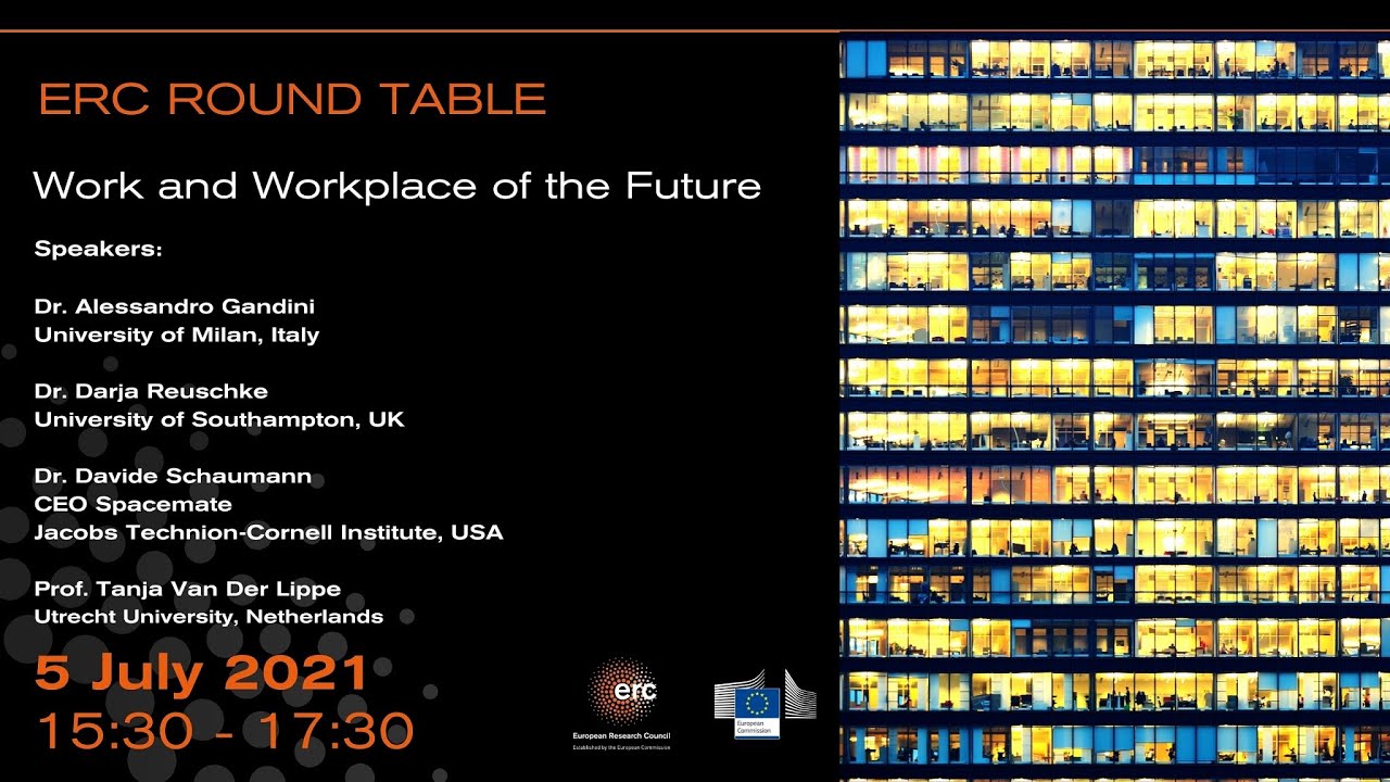 ERC Round Table: Work and Workplace of the Future - YouTube