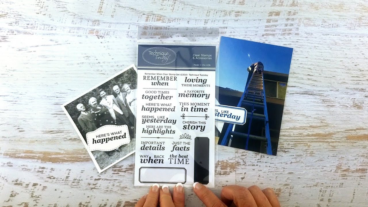 Introducing the Remember When Scrapbooking Stamp Set - YouTube