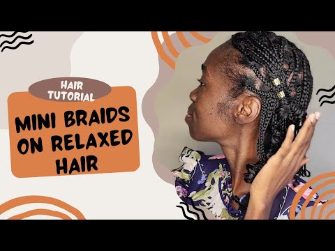 Mini Braids on Relaxed Hair | Relaxed Hair| Sharalee - YouTube