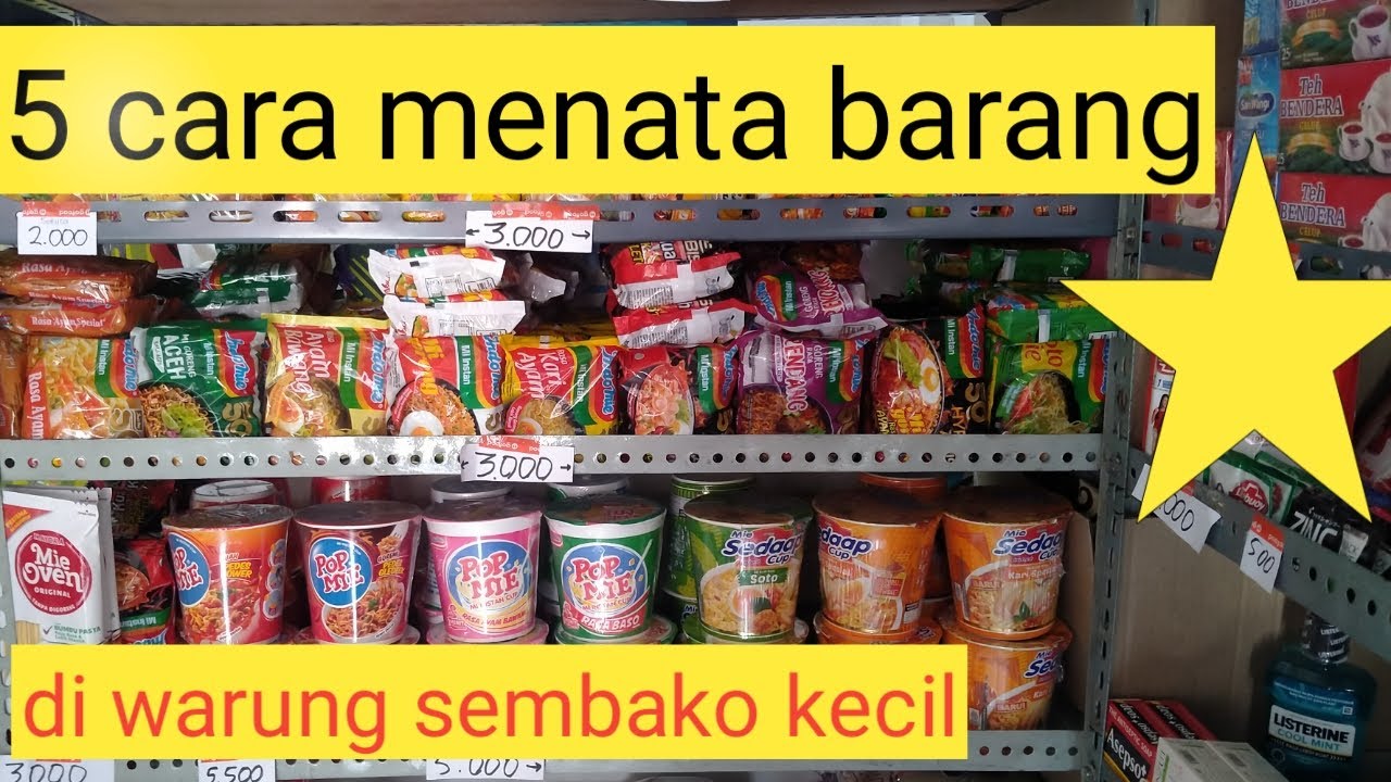 5 cara menata barang sembako - YouTube