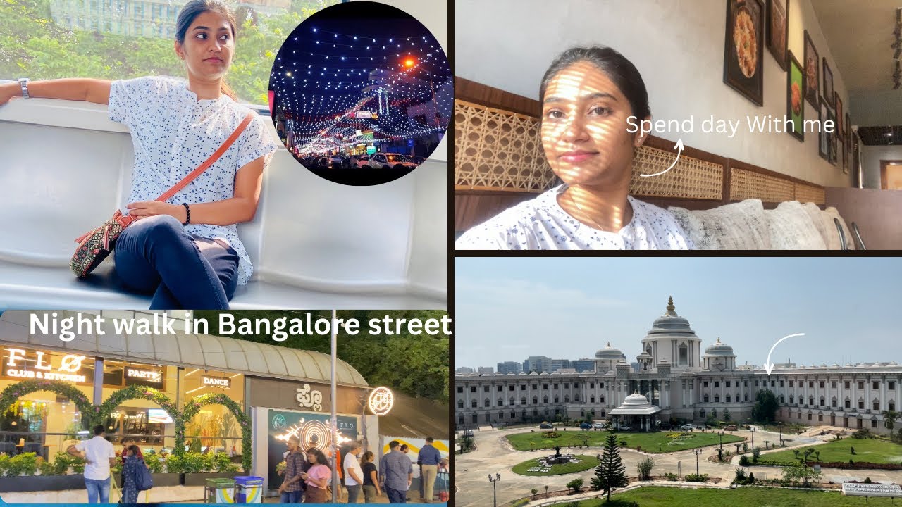 Saw famous cricket player☺️| Days with Mom🏡|Street walk in Bangalore ...