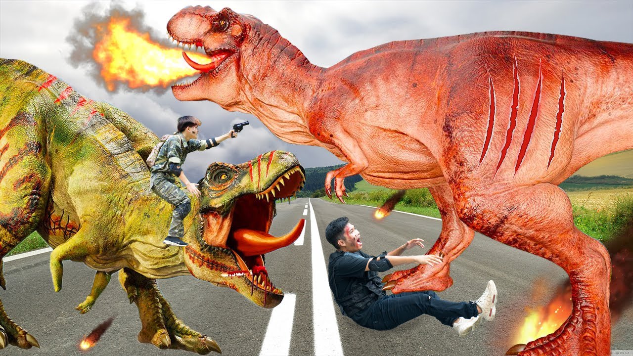 Last Blockbuster T-Rex Attack | DUNE: PART TWO - Five Nights At Freddy ...