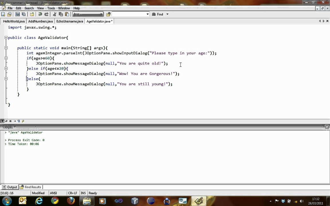 JAVA Tutorial - Making Basic Decisions(If and Else if) - Session 3 ...