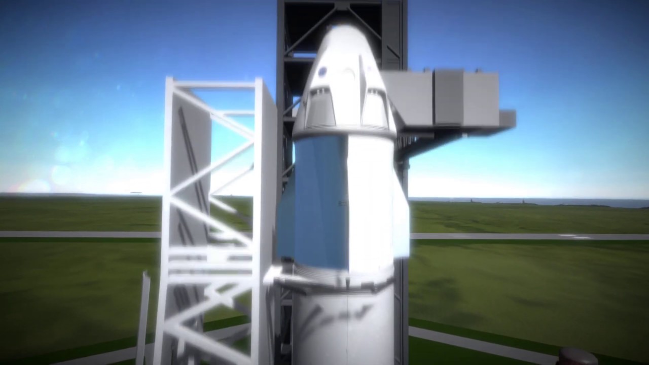 Kerbal Space Program with RO - SpaceX DM-2 Mission - YouTube
