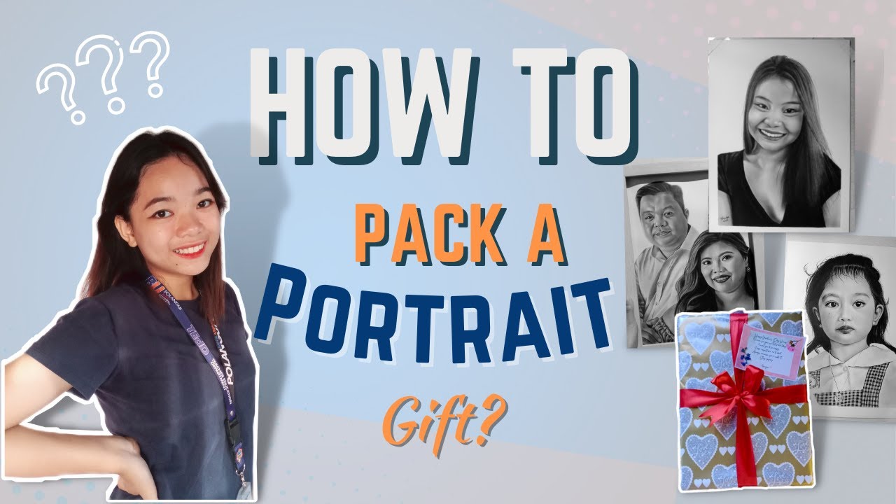 How to Pack a Portrait Gift - YouTube