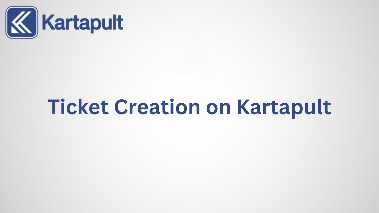 How to create a Ticket on Kartapult? | Kartapult Tutorial - YouTube