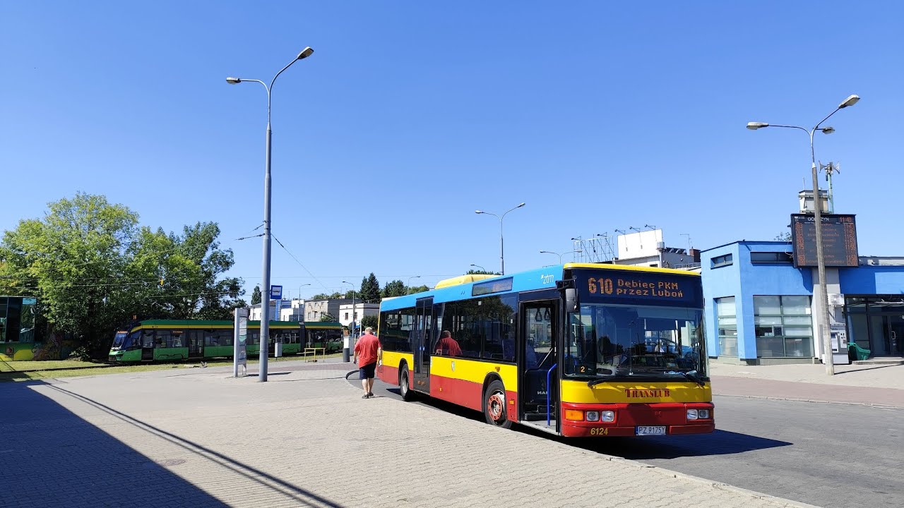 TransLub Luboń | Linia 610 | MAN NL263 #6124 | Kierunek Dębiec PKM ...