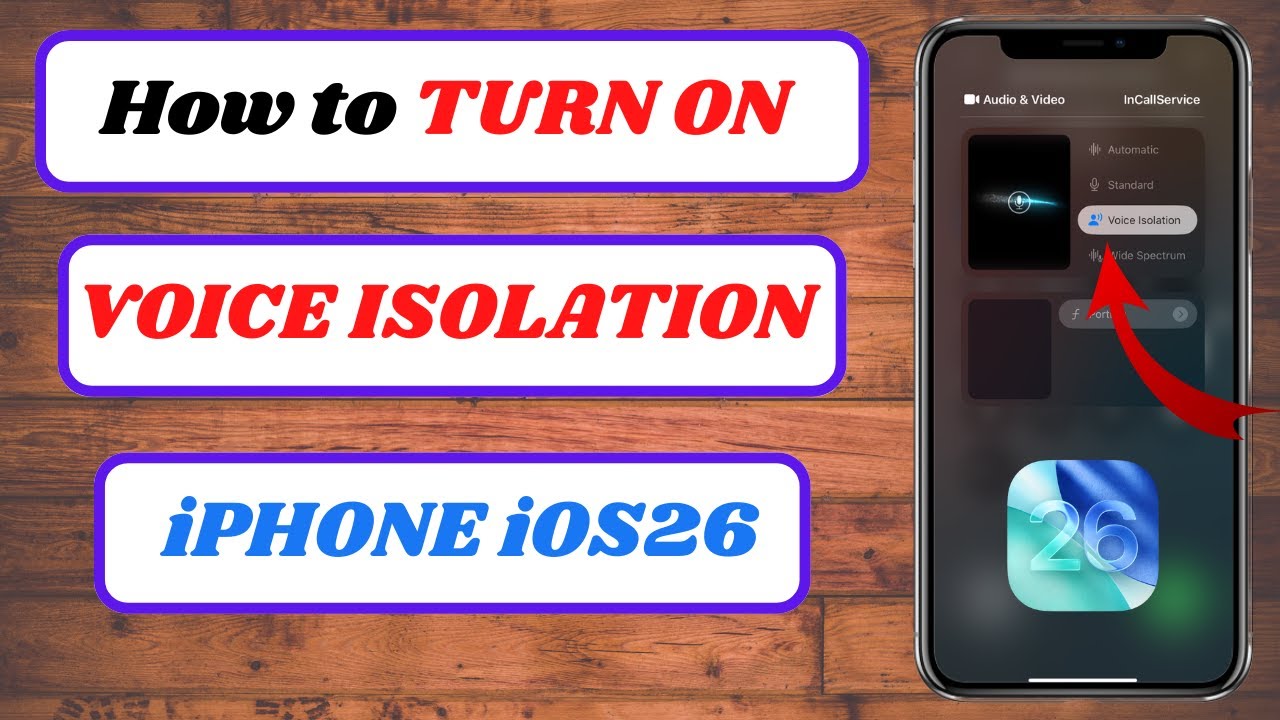 how to use voice isolation on iphone ios 26 | how to put voice ...