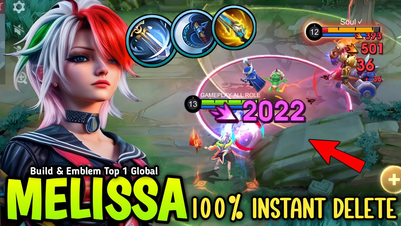 MELISSA BRUTAL CRITICAL DAMAGE BUILD & NEW OP EMBLEM 100% CHEAT DAMAGE ...