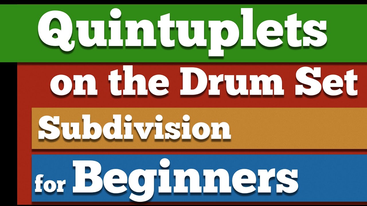 How to Play Quintuplets on the Drum Set for Beginners - YouTube