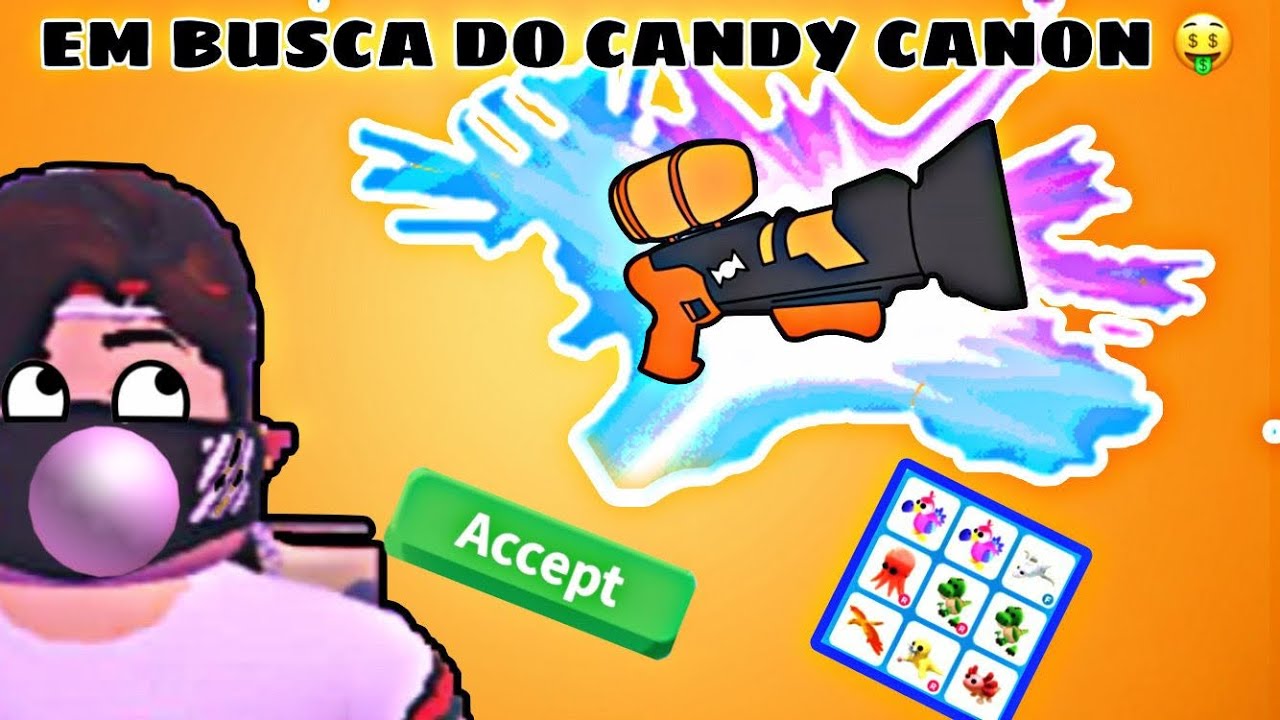 EM BUSCA DO CANDY CANNON! #adoptme #adoptmeroblox #roblox - YouTube