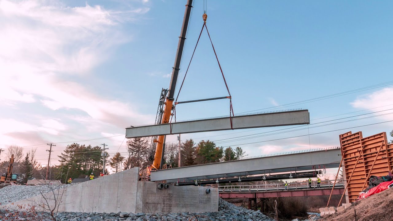Grist Mill Beam Installation 11/5/20 & 11/6/20. - YouTube