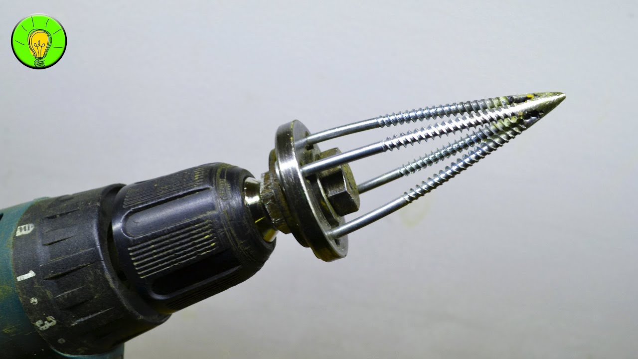 STEP DRILL BIT. Homemade tools. DIY tools - YouTube