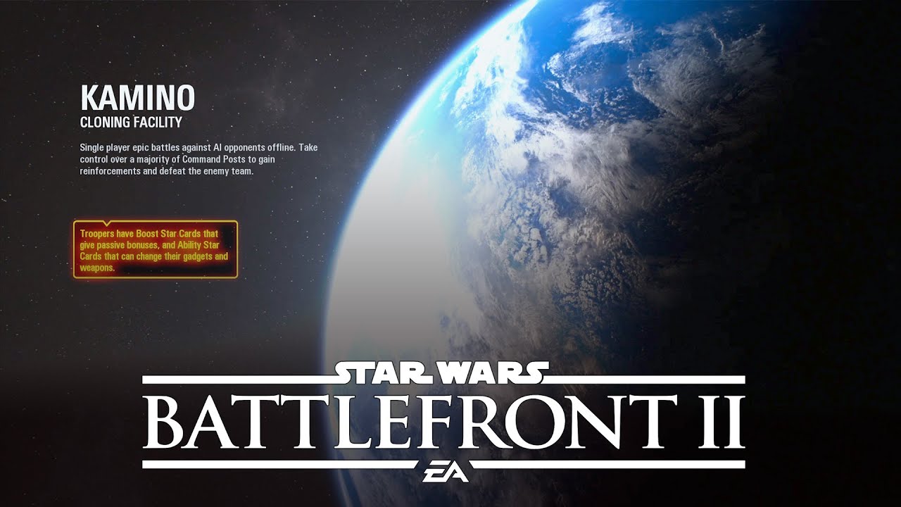 Star Wars Battlefront II single-player gameplay on the *** Kamino ...