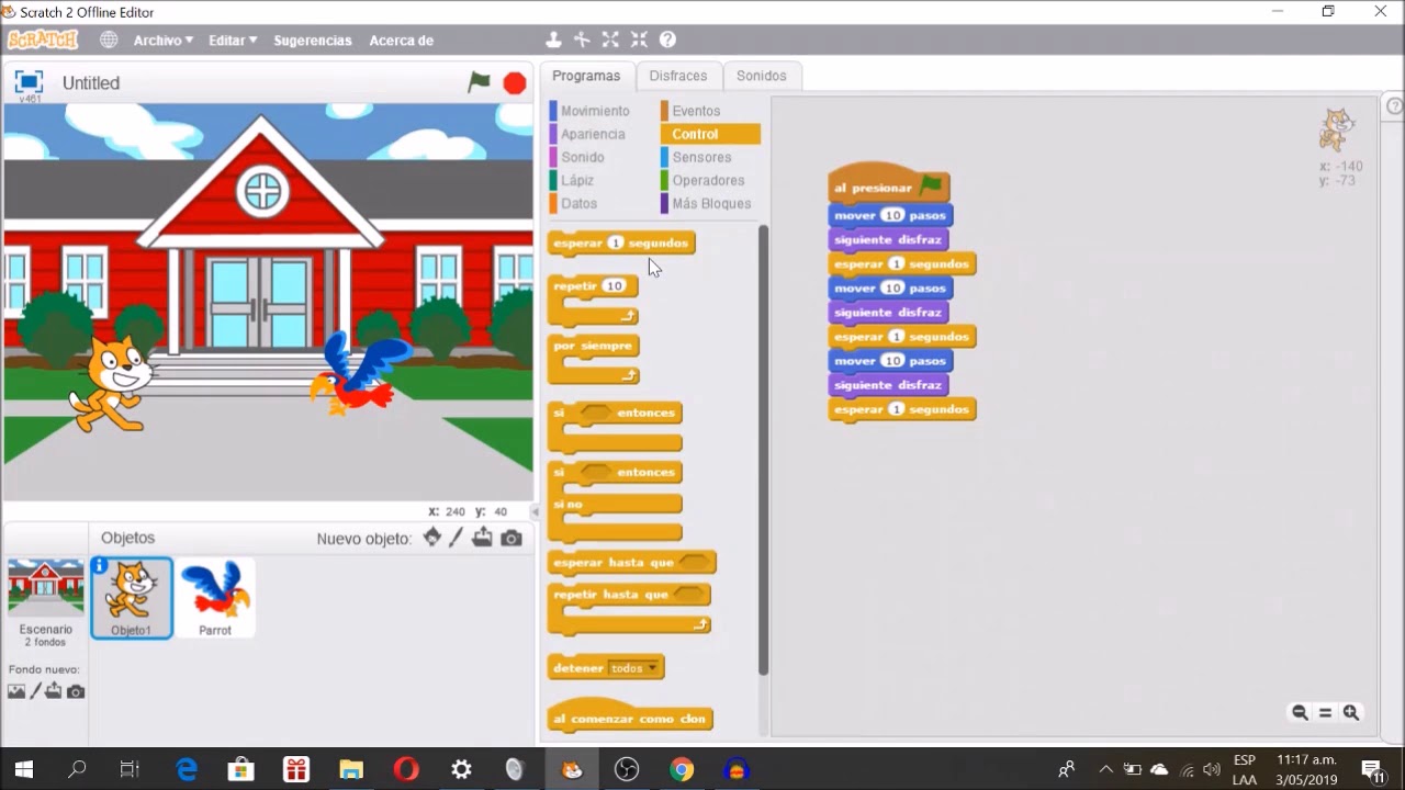 Historietas con Scratch 2.0 - YouTube