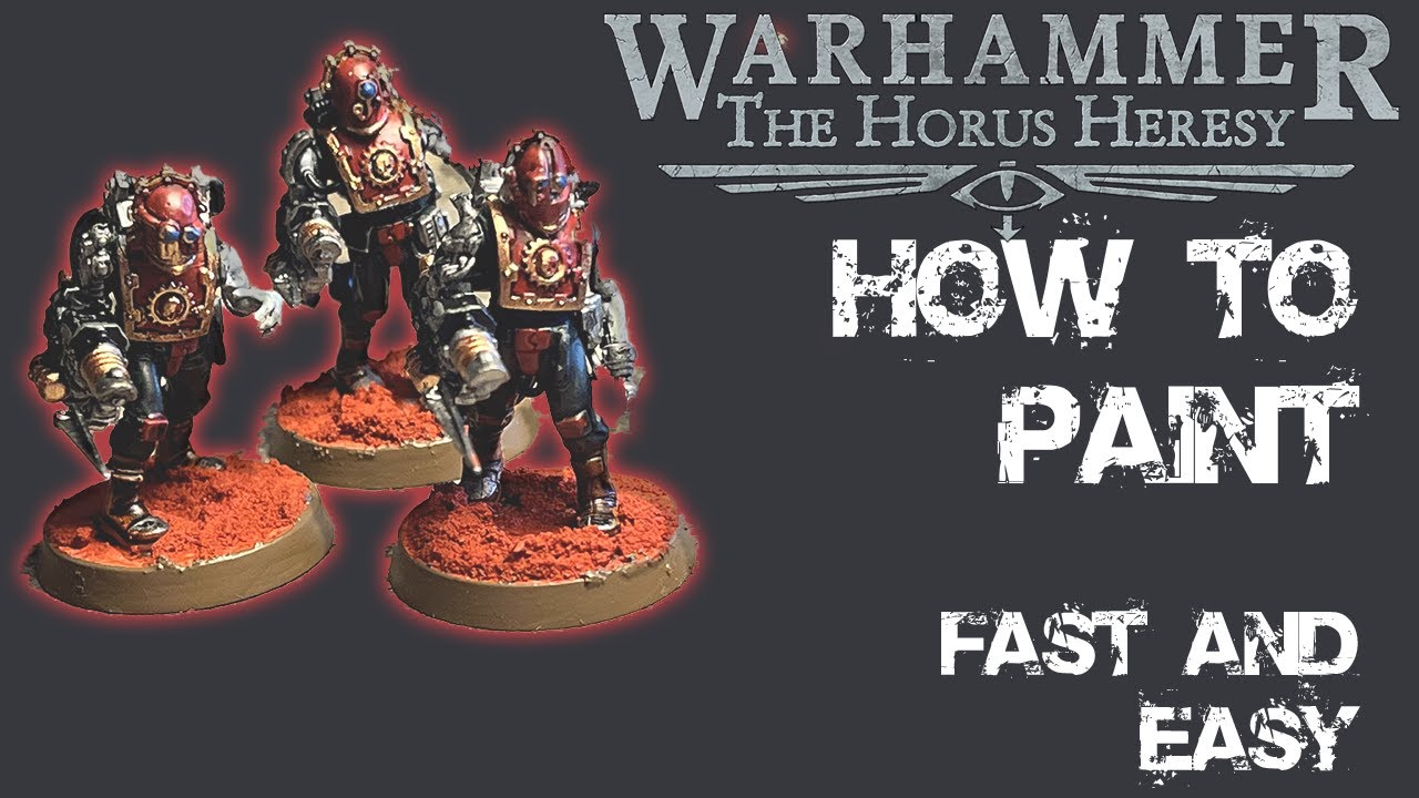How to Paint Horus Heresy Mechanicum Adsecularis tech thralls FAST and ...