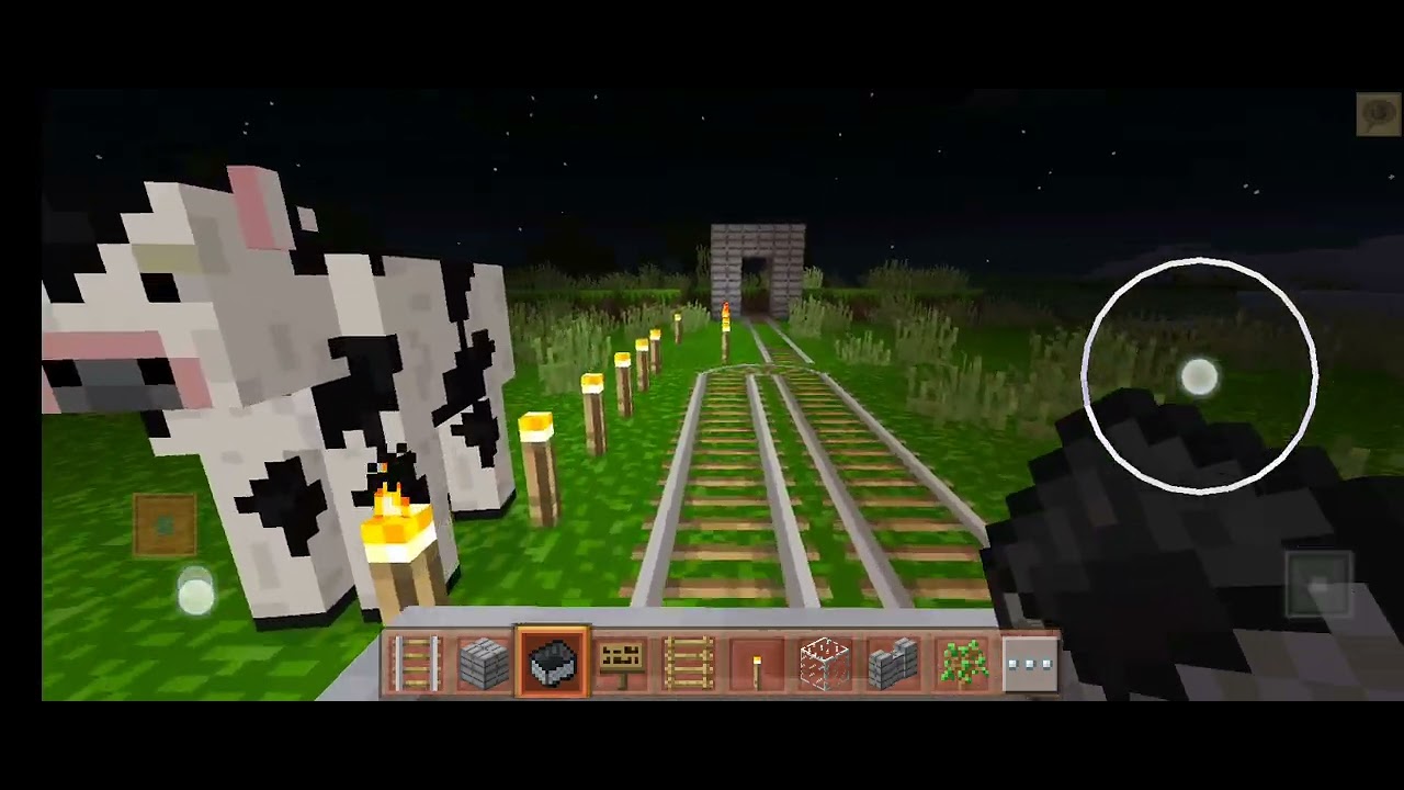 minecart run 2 laps of 2 minutes - YouTube