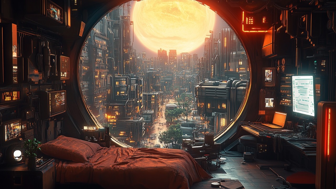 Inside the High-Tech Lair Above || A Cyberpunk Hacker Playlist - YouTube