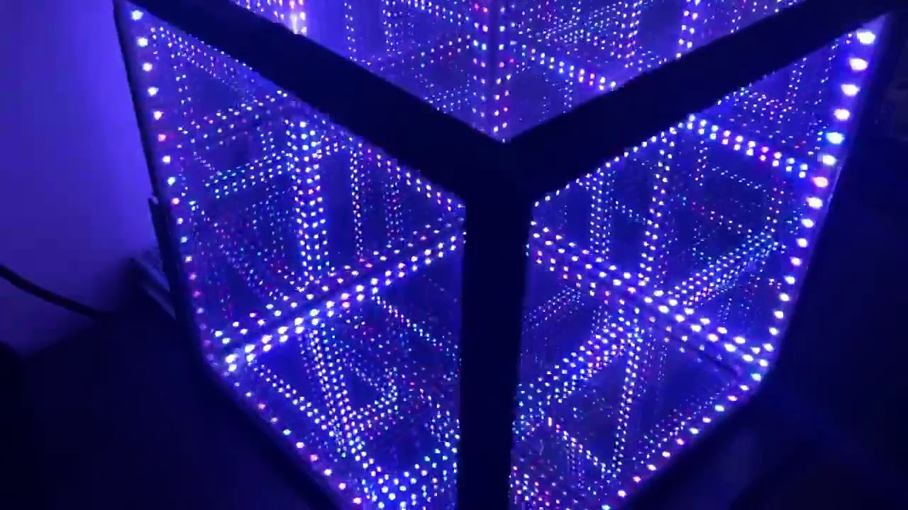 3D Printed LED Infinity Cube - YouTube