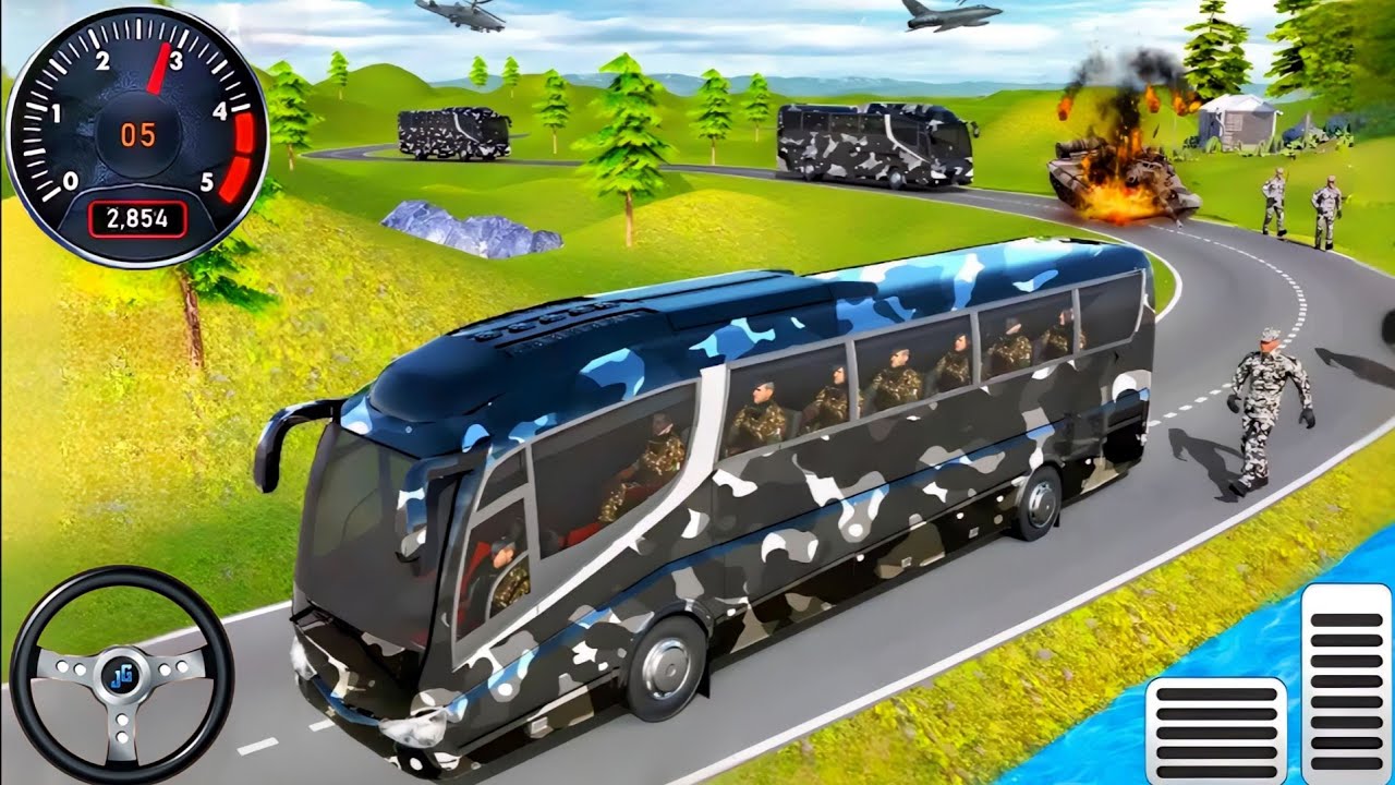 Army Bus Driver Soldier Transport Duty - Offroad Bus Driving - Android ...