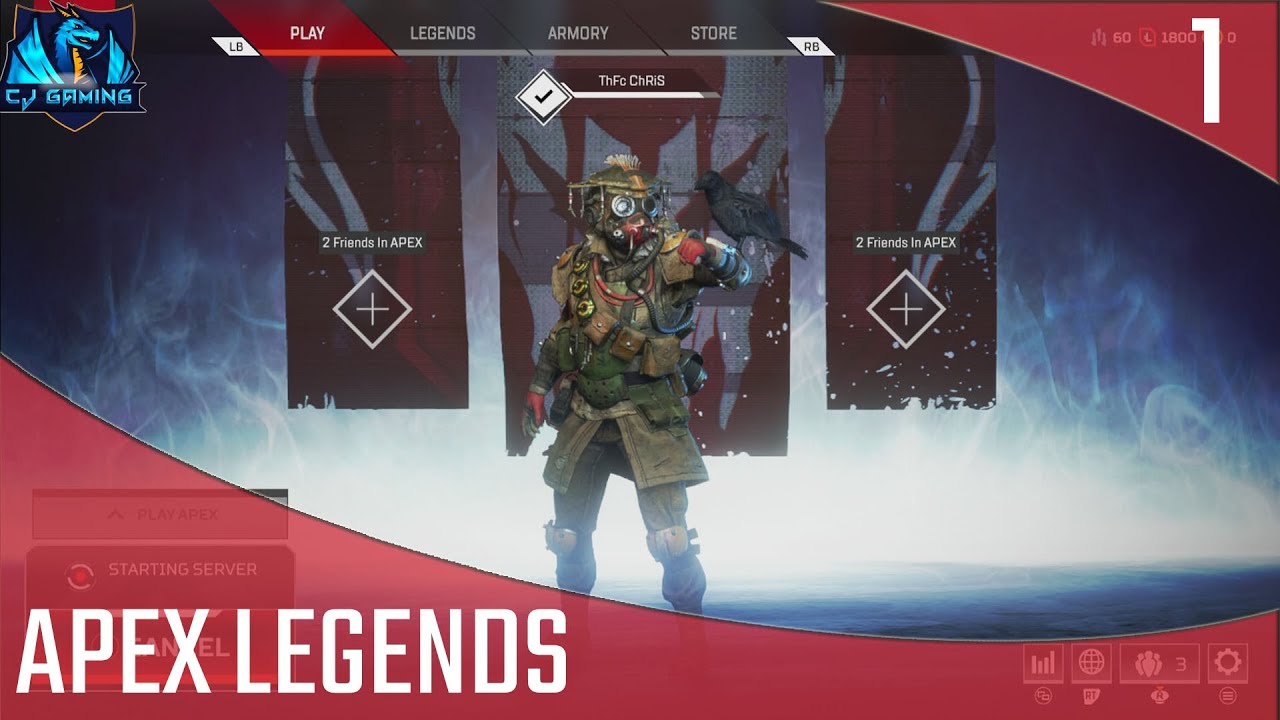 Apex Legends Gameplay 01 - My Warmup Game.... - No Commentary - YouTube