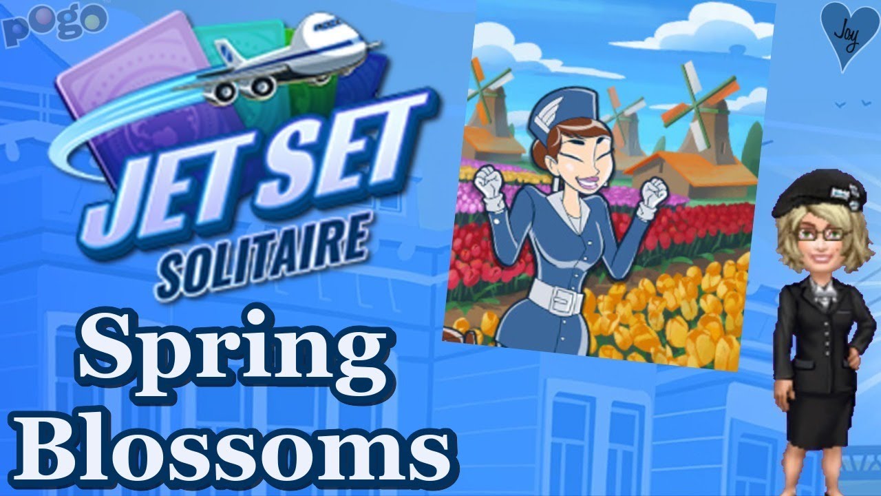 Pogo Games: Jet Set Solitaire - Spring Blossoms Event - YouTube
