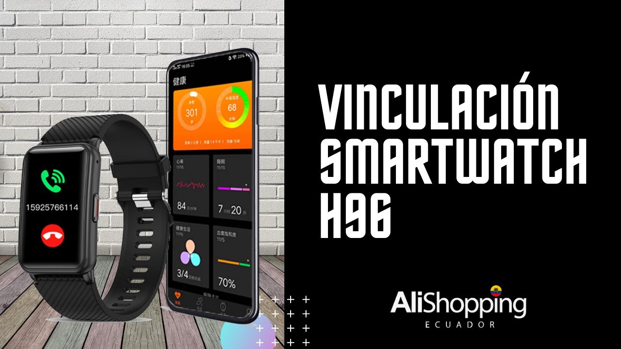Smartwatch H96 cómo configurar, emparejar con mi teléfono, vinculación ...