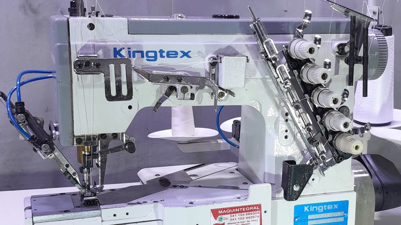 collareta tapa costura automática (usado impecable) kingtex - YouTube