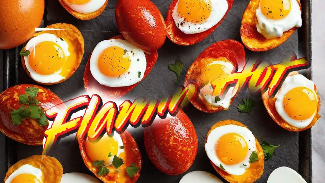 Flamin hot eggs - YouTube