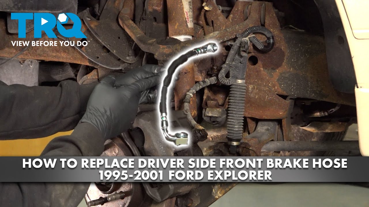 How to Replace Driver Side Front Brake Hose 1995-2001 Ford Explorer ...