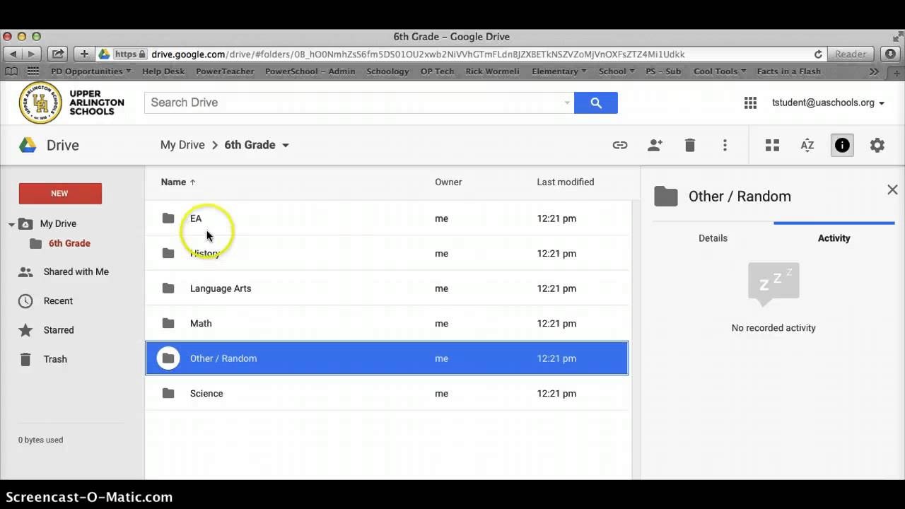 Student organization in Google Drive - YouTube