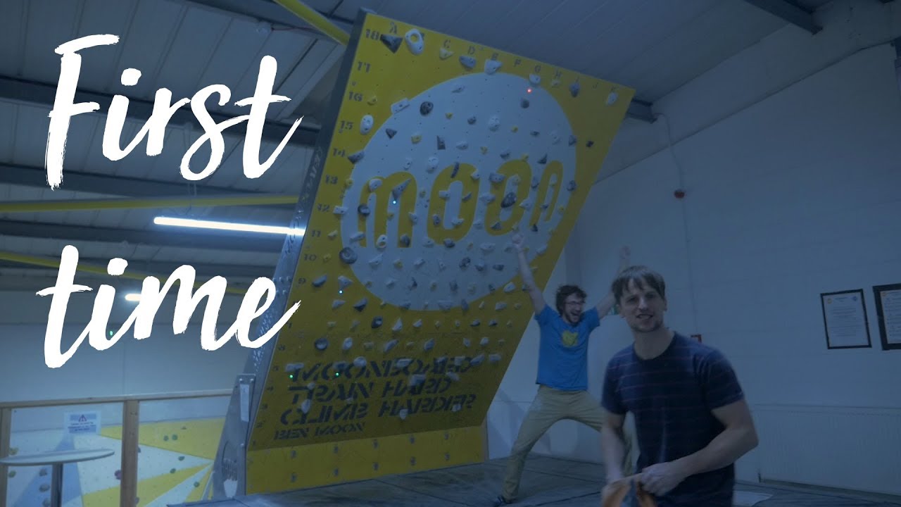 First time on a Moon Board - YouTube