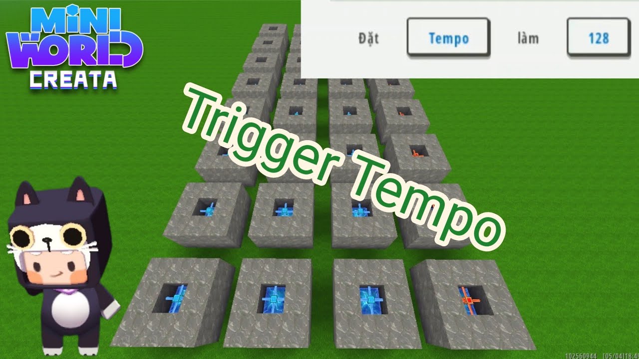 Trigger tempo: Chỉnh tempo tùy ý cho map âm nhạc trong Mini World - YouTube