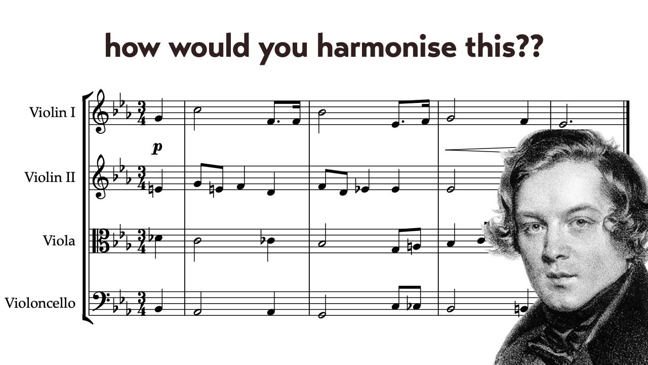 how to harmonise a melody like a romantic composer - YouTube
