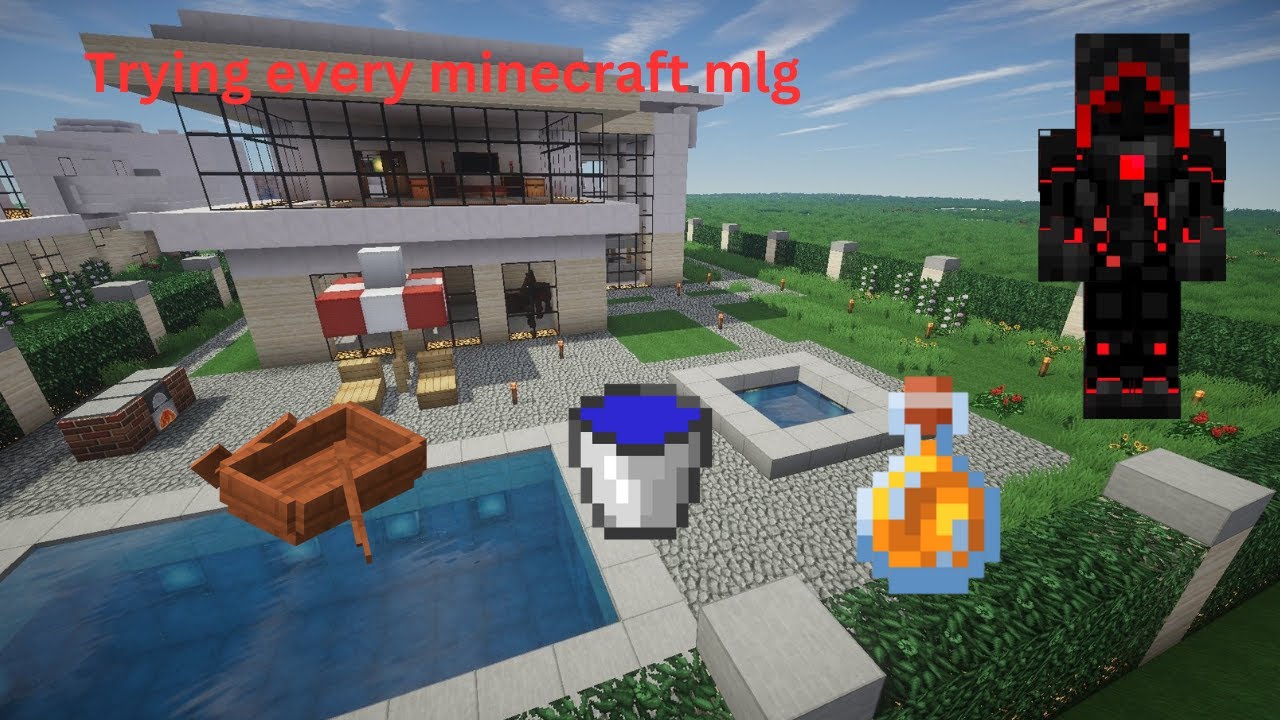 MINECRAFT TRYING EVERY MLG - YouTube