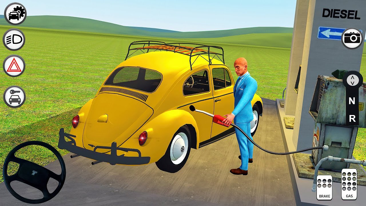 Vintage VW Beetle Car Driving Simulator #2 Android Gameplay - YouTube