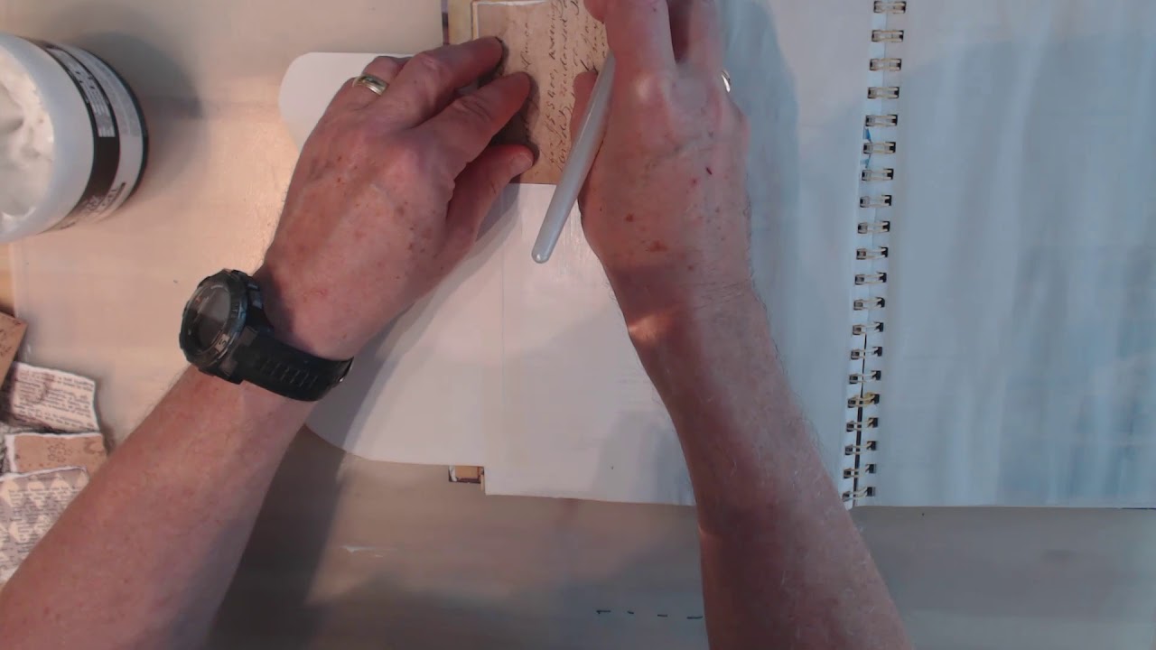 Bland Designs- Art Journal Page Using Inclusions - YouTube