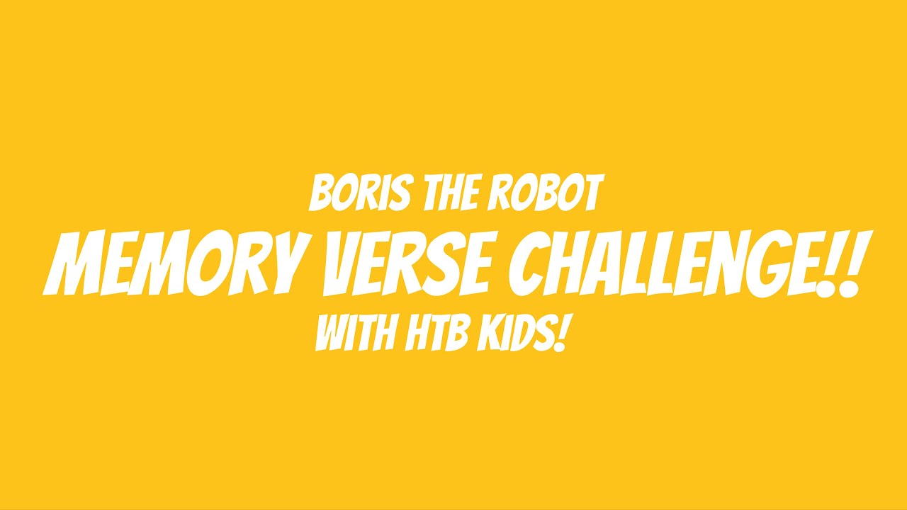 Boris the Robot memory verse challenge - YouTube