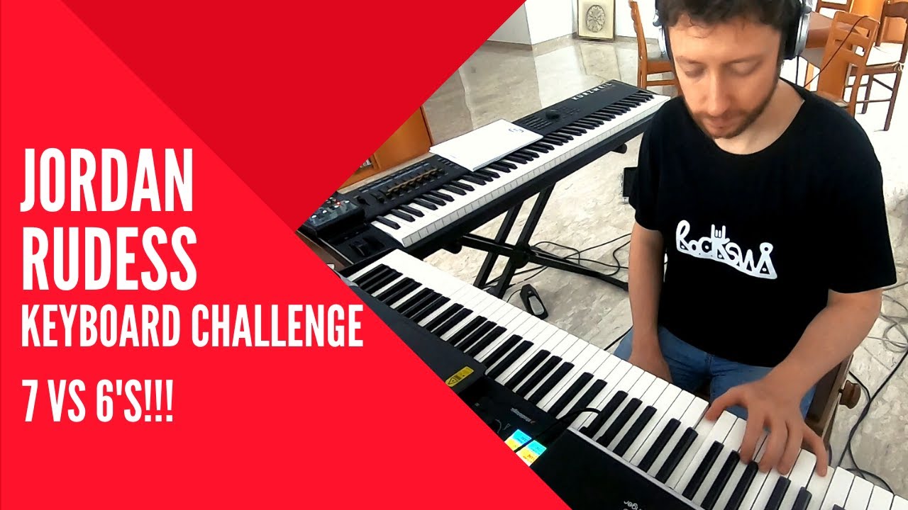 Jordan Rudess #keyboardchallenge 7 vs 6's!!! - YouTube