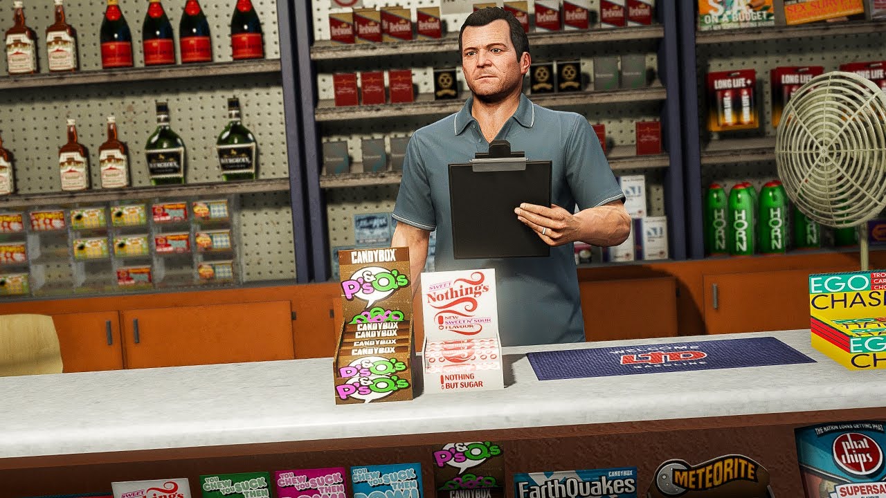 Michael Became a SHOPKEEPER In GTA 5.. - YouTube