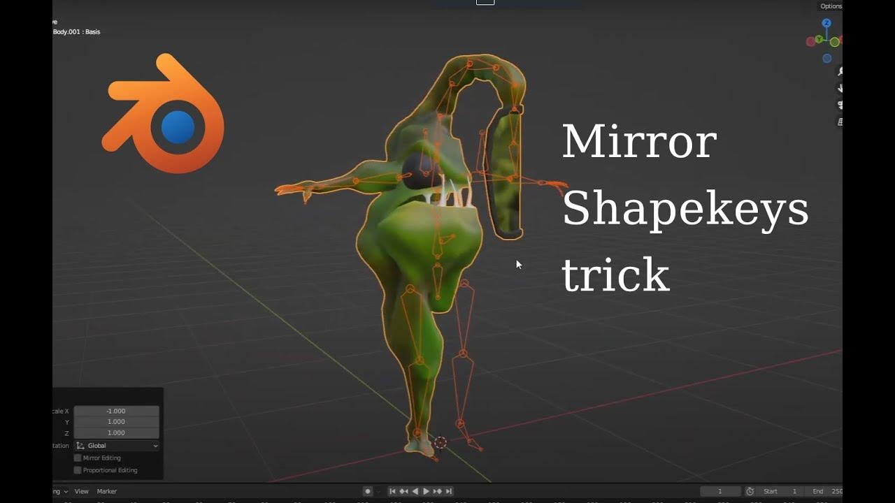 Mirror a Rigged Mesh Without Losing Shape Keys [Blender] - YouTube