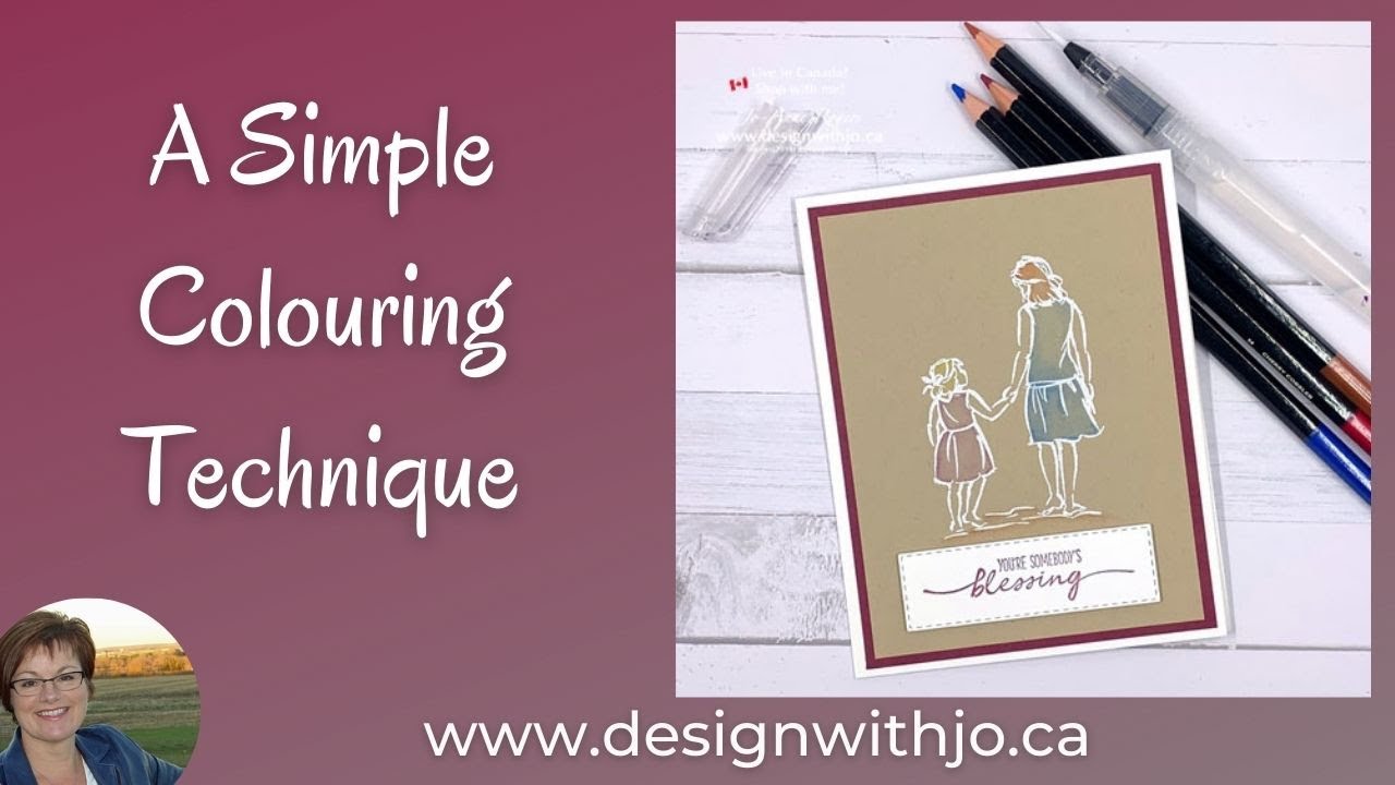 A Simple Colouring Technique for Handmade Cards - YouTube