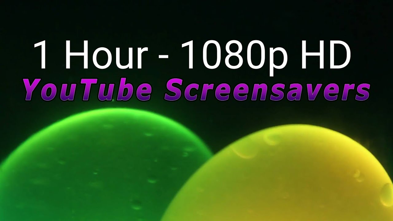 Ambient Green Lava Lamp - HD Screensaver - 1 Hour - YouTube