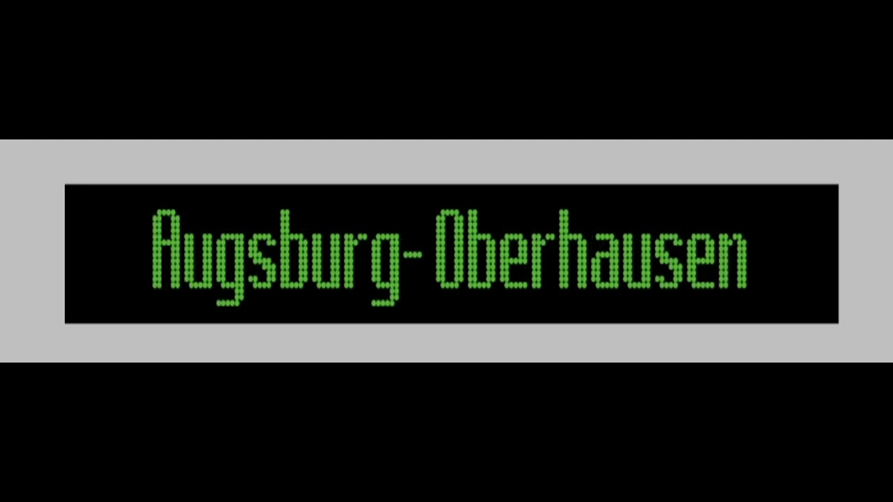 DB-Regio | Ansage Augsburg-Oberhausen RE16 - YouTube