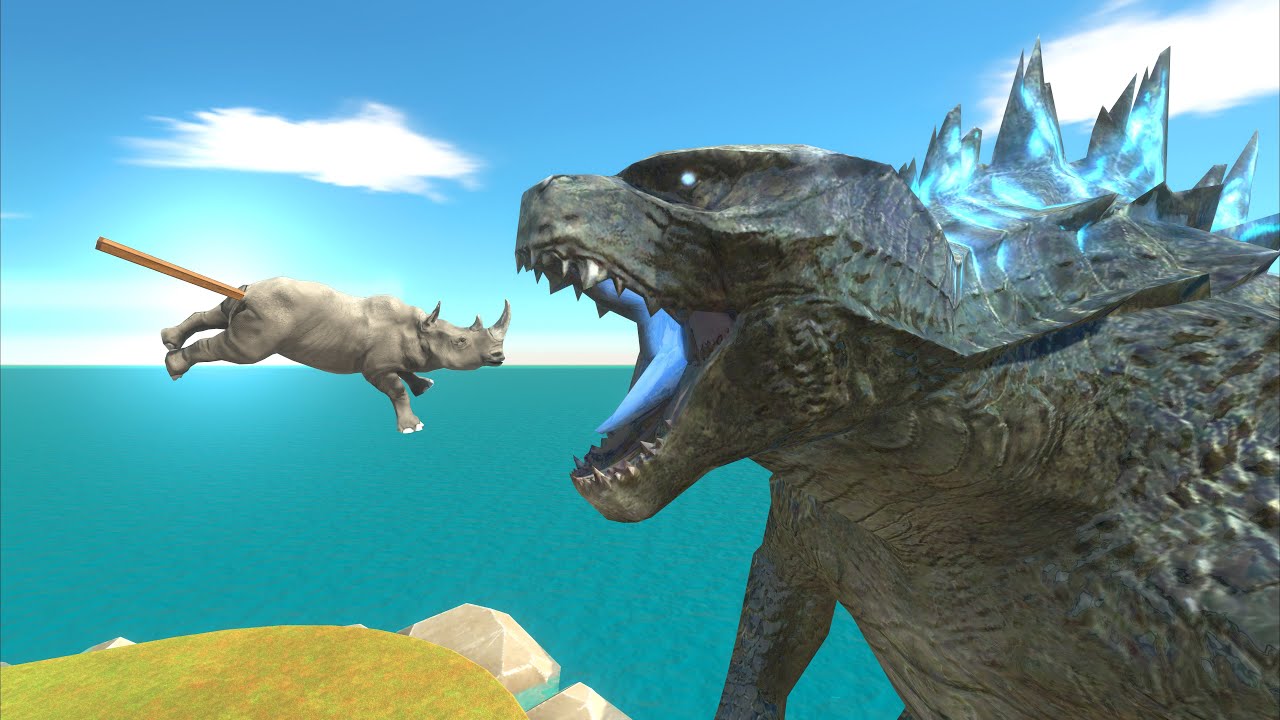 Throwing animals at monsters | Godzilla | Ballista - Animal Revolt ...