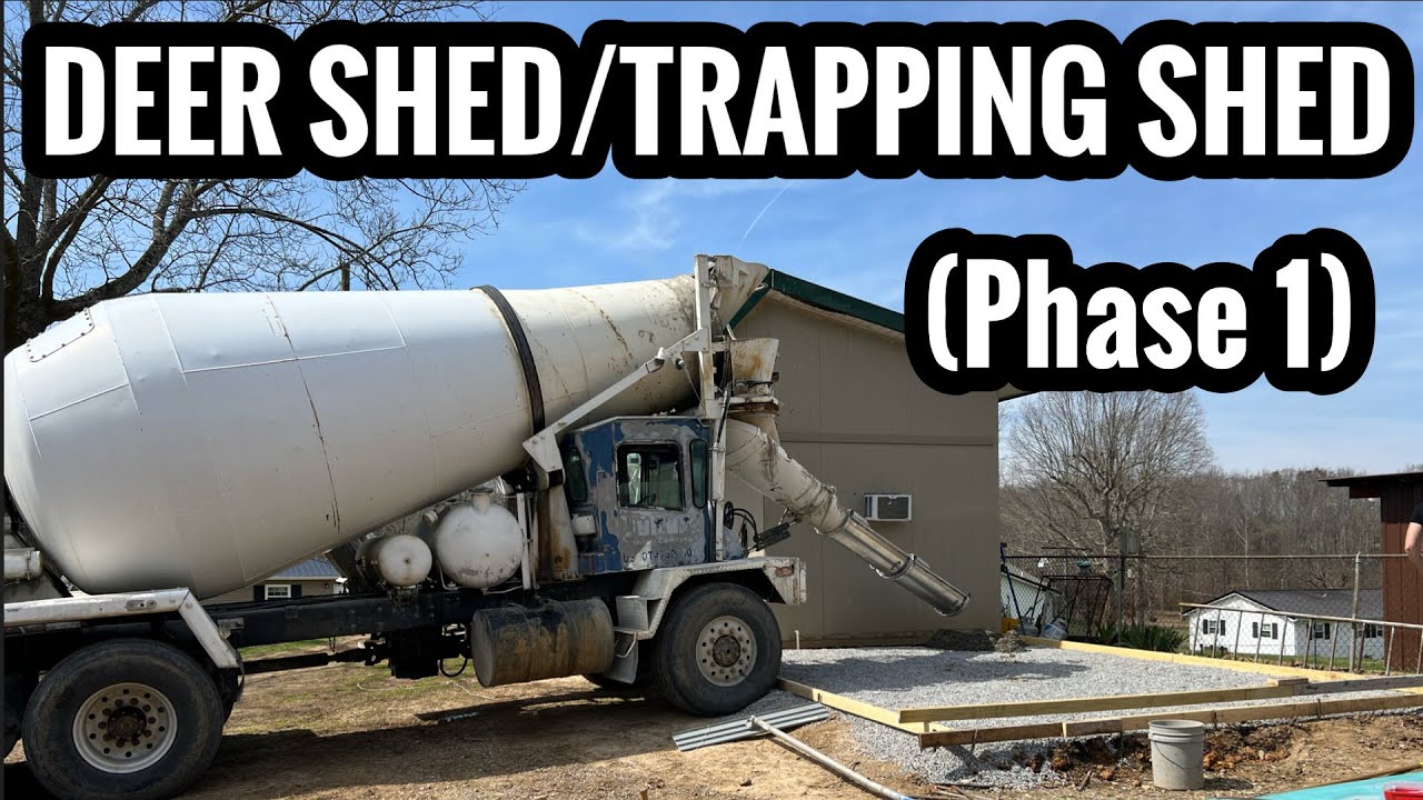 Deer shed / trapping shed expansion. (PHASE 1)! Piney life! - YouTube