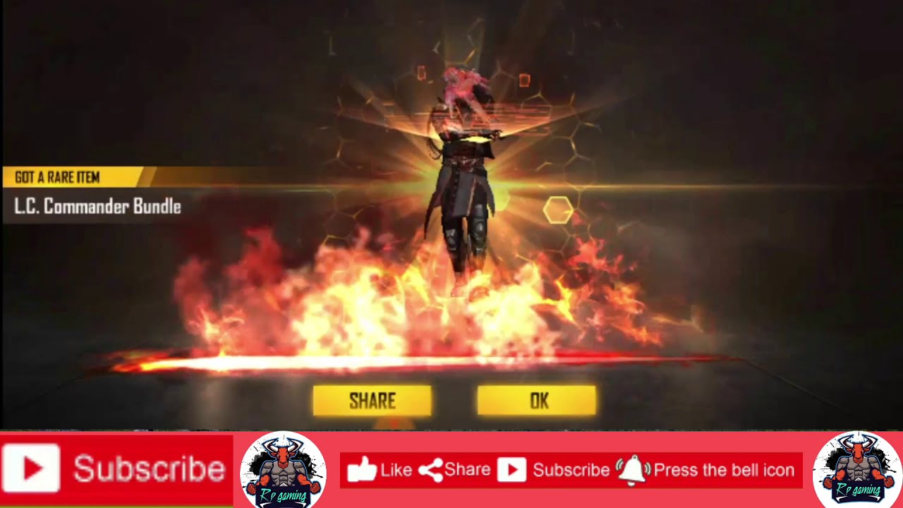 Free fire LG commander Diamond Royal bandal - YouTube